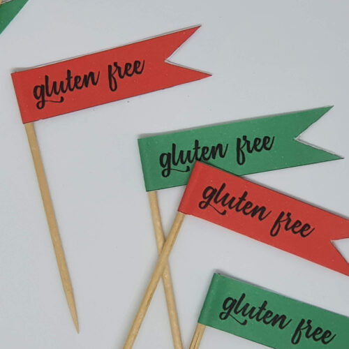 Vegetarian Toothpick Flags (pastel) | The Gluten Free Queen