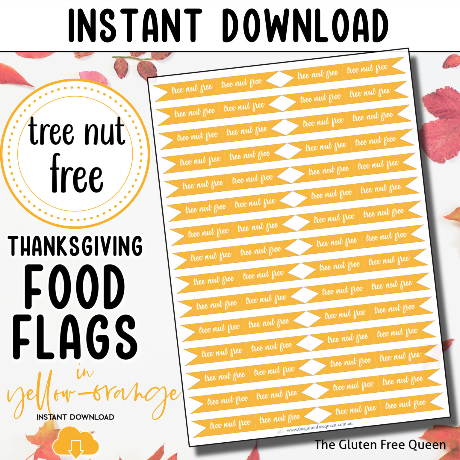 Signs & Food Flags - Thanksgiving - The Gluten Free Queen
