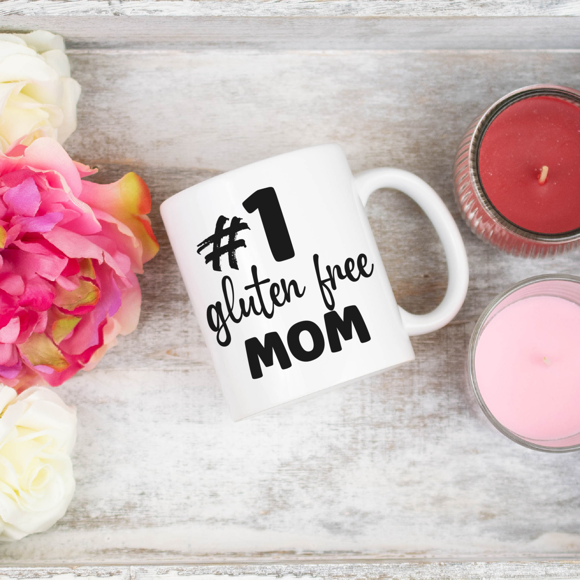 Number 1 Gluten Free Mom Mug (Black) - The Gluten Free Queen