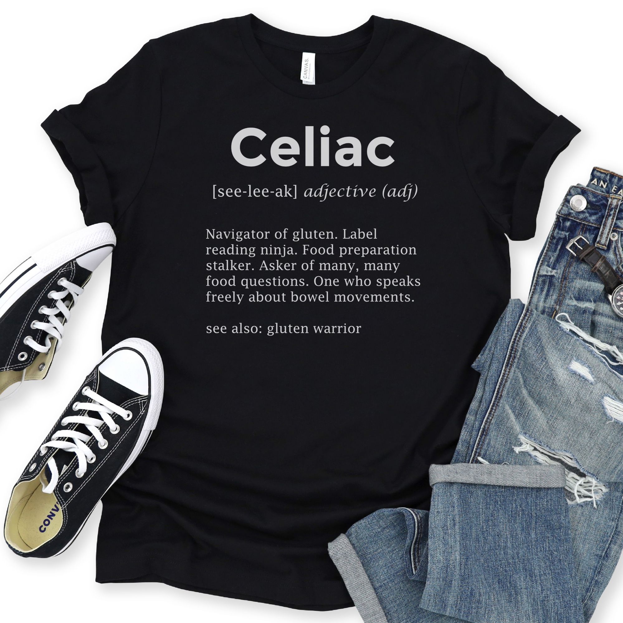 Celiac Definition Men's Shirt (Black) - The Gluten Free Queen