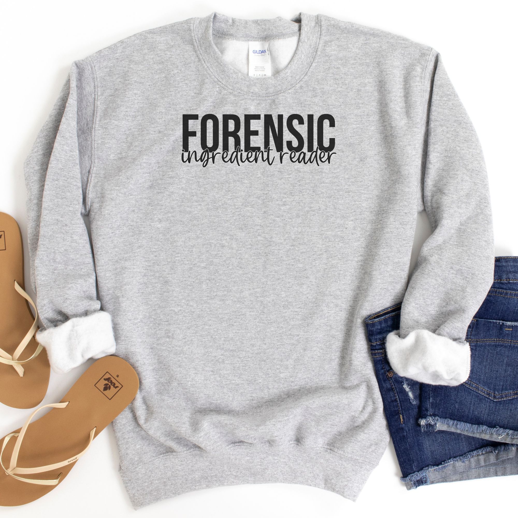 Forensic Ingredient Reader Women's Jumper (Light Grey) - The Gluten ...