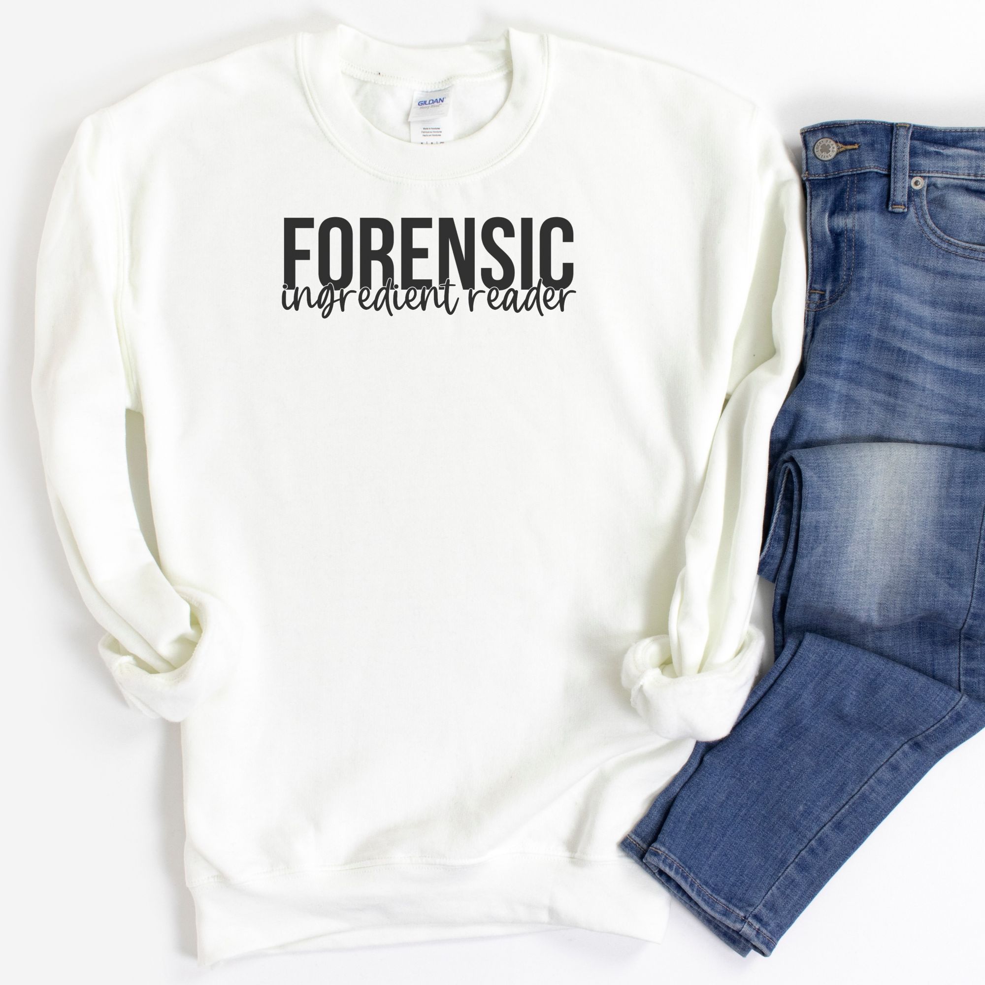 Forensic Ingredient Reader Women's Jumper (White) - The Gluten Free Queen