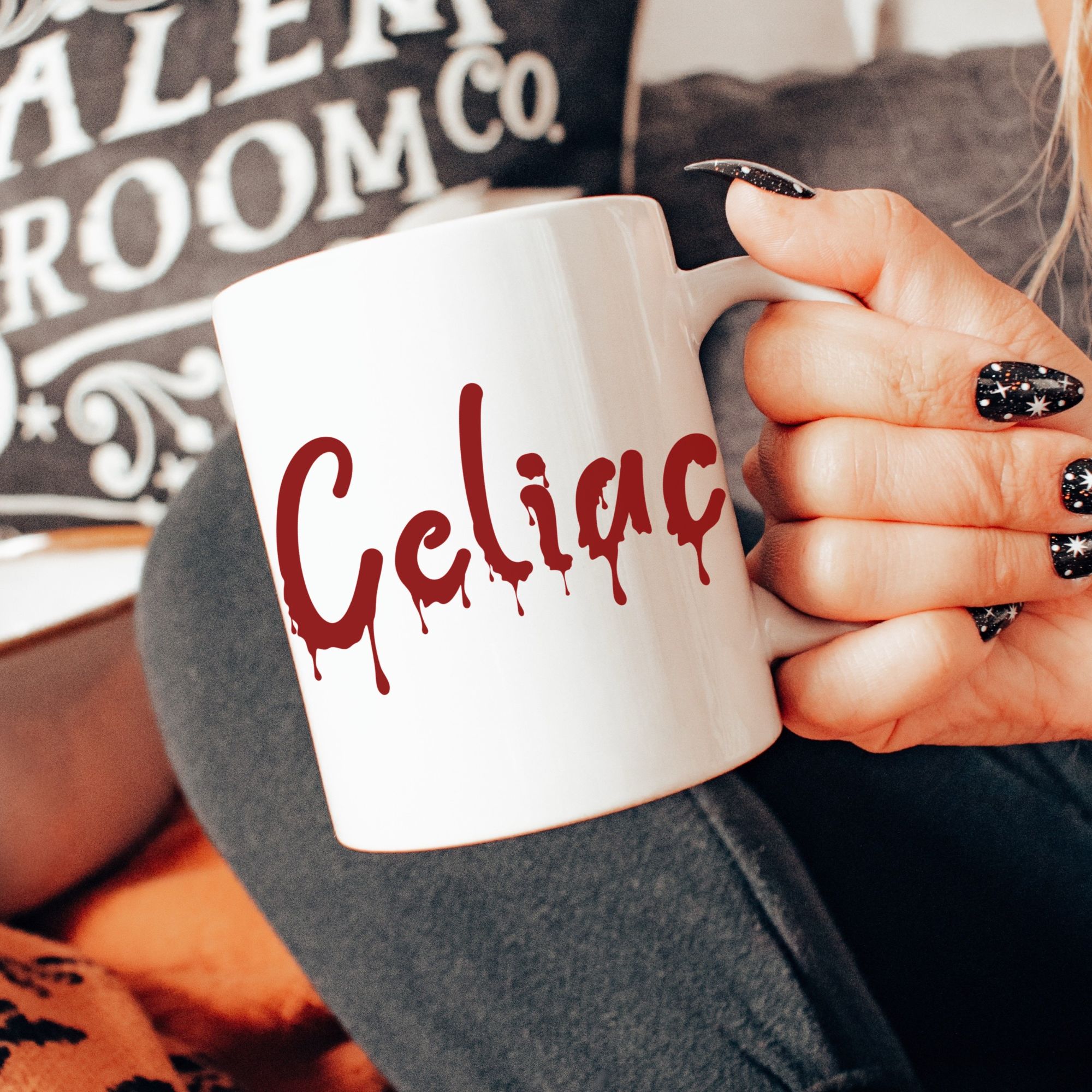 Celiac Halloween Mug (Blood Drip) - The Gluten Free Queen